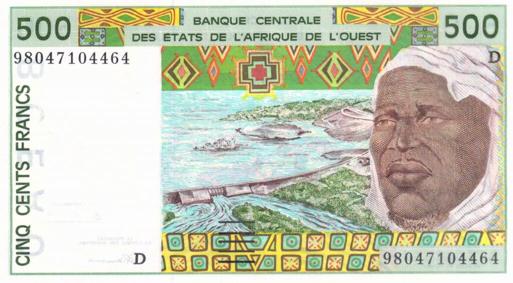 Mali M / West Africa States - 500 franks unc currency note - KB Coins ...