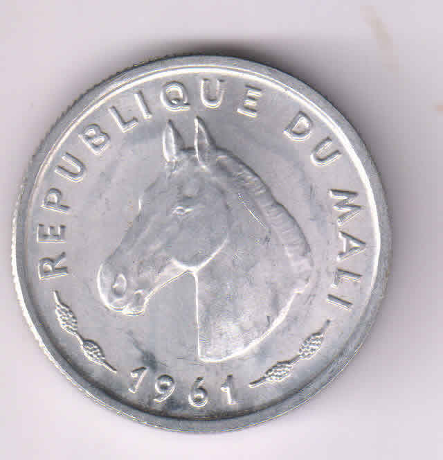 Mali repubic - 10franc 1961 unc coin - KB Coins & Currencies