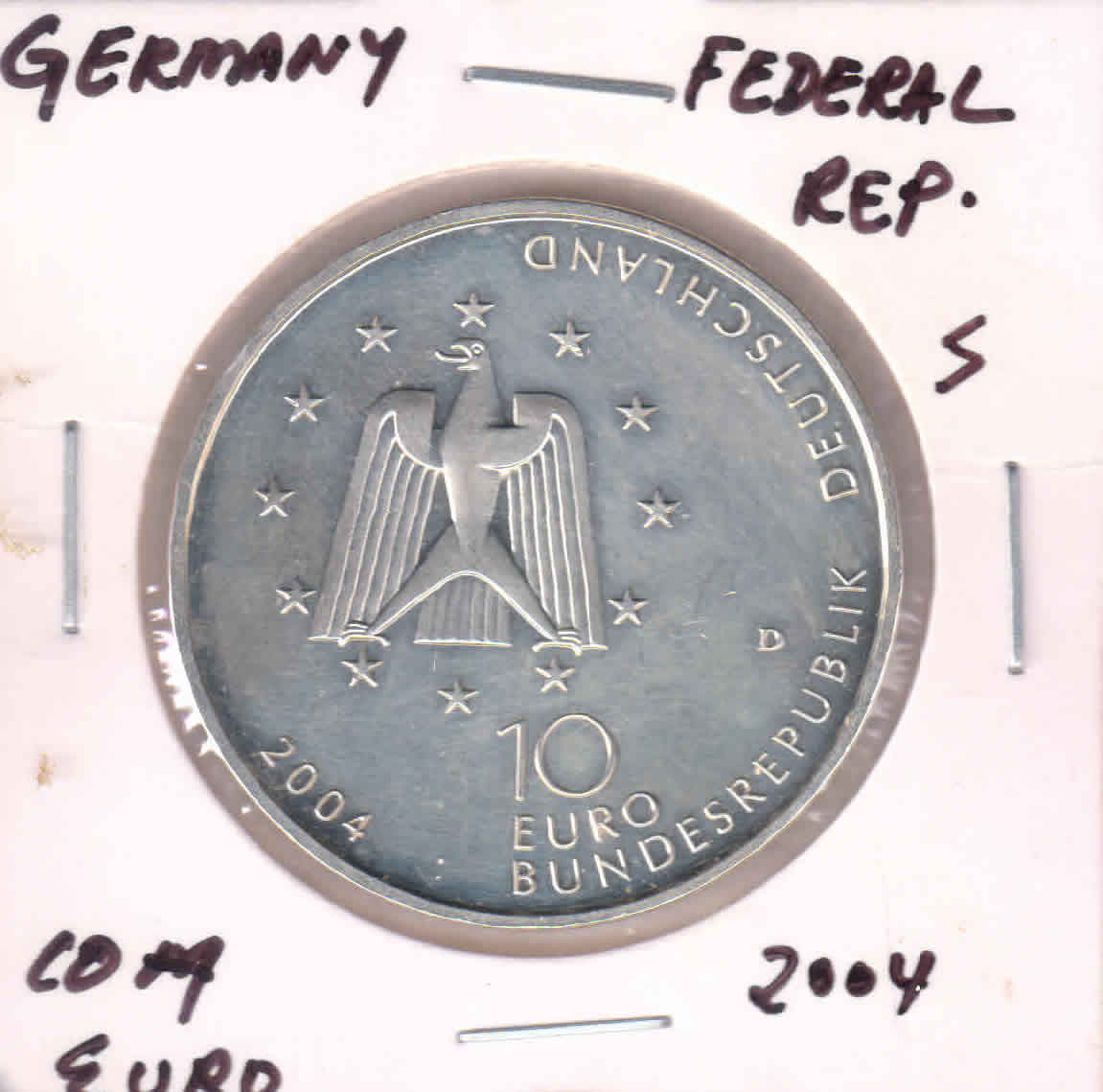 German Federal rep. - 10 Euros Columbus Laboratory on ISS 2004 , silver ...