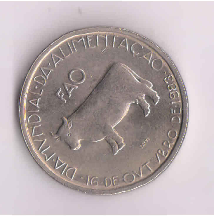 Portuguese - FAO, 5 escudos 1983 unc coin - KB Coins & Currencies