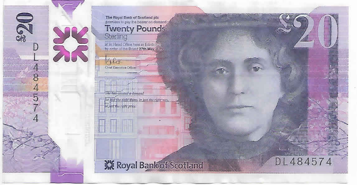 Scotland 20 pounds 2019 - 21 xf polymer currency note - KB Coins ...