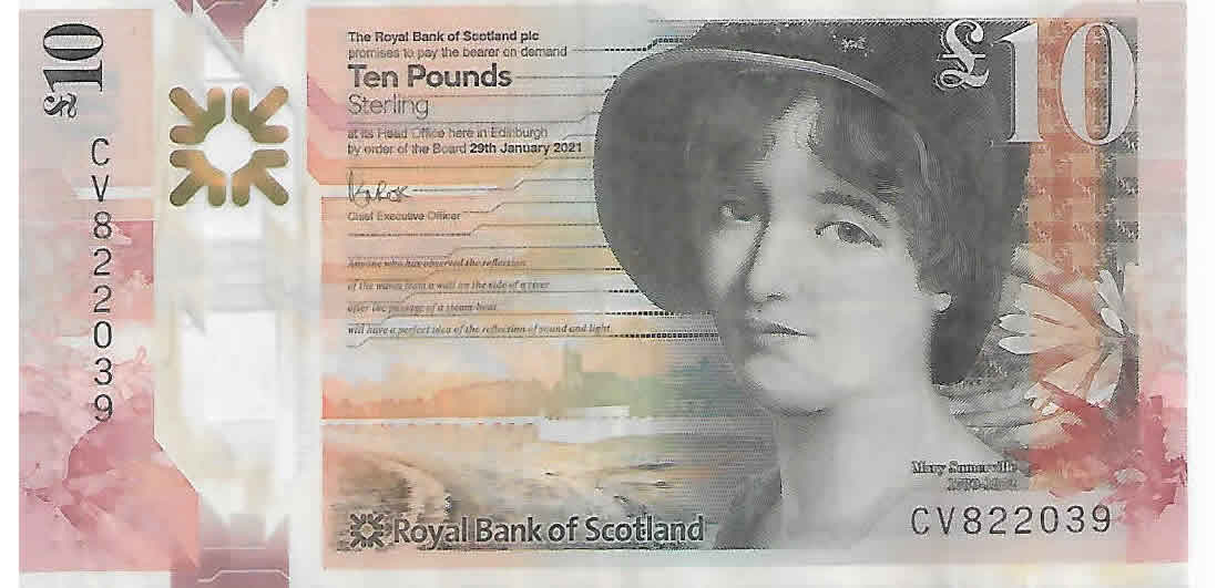 Scotland 10 pounds 2019 - 21 xf polymer currency note - KB Coins ...