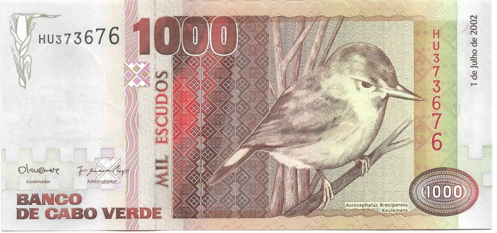 Cape Verde 1000 escudos 2002 unc currency note - KB Coins & Currencies