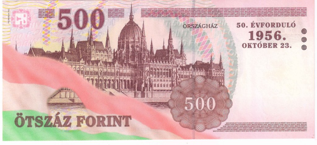 Hungary - 500 Forint 1956 October Revolution , 2006 commemorative ...