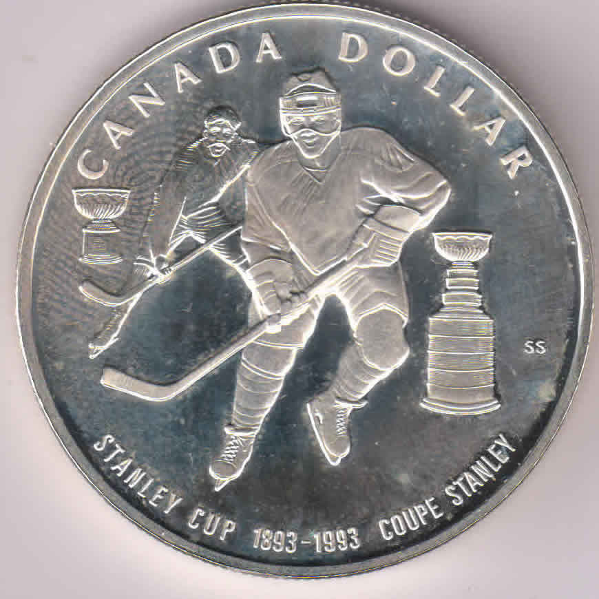 Canada - 1 Dollar - Elizabeth II Stanley Cup silver xf coin - KB Coins ...