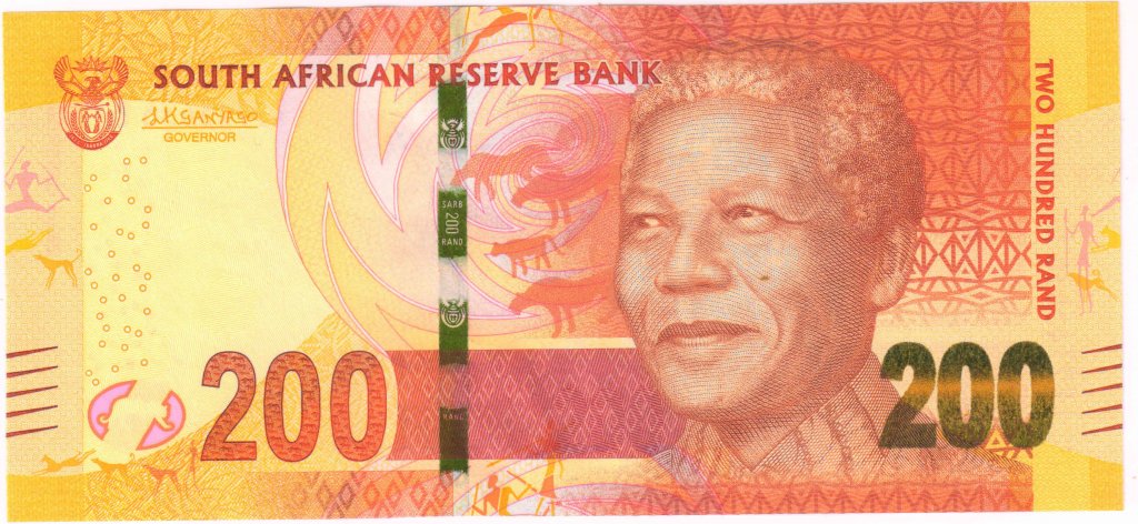 South Africa – 200 rand 2012 - 15 unc currency note - KB Coins & Currencies