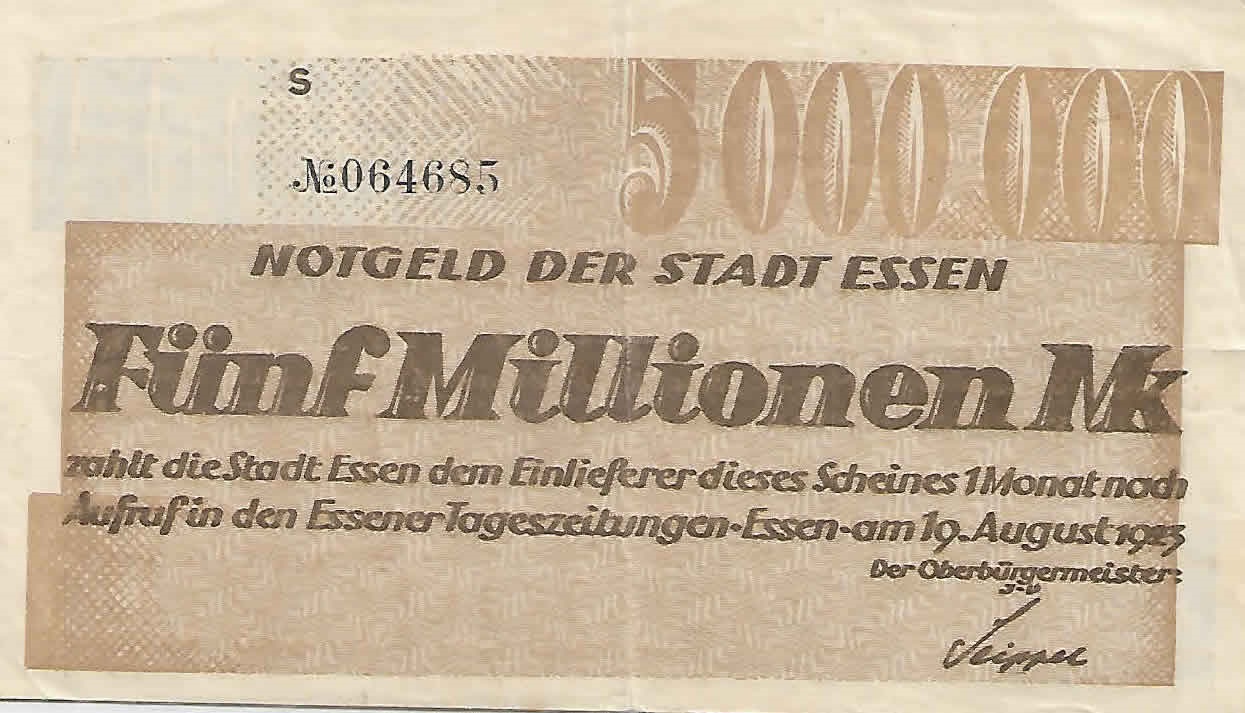 Germany / City of Cologne (notgeld) (Prussian province of Rhine) 5 000 ...