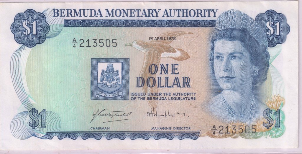 Bermuda - 1 dollar 1978 unc currency note - KB Coins & Currencies