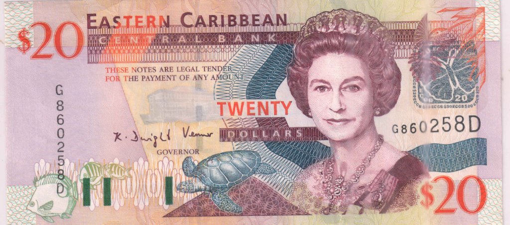 Dominica - East Caribbean -20 $ 2000 Xf currency note - KB Coins ...