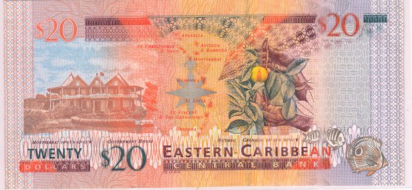 Dominica - East Caribbean -20 $ 2000 Xf currency note - KB Coins ...