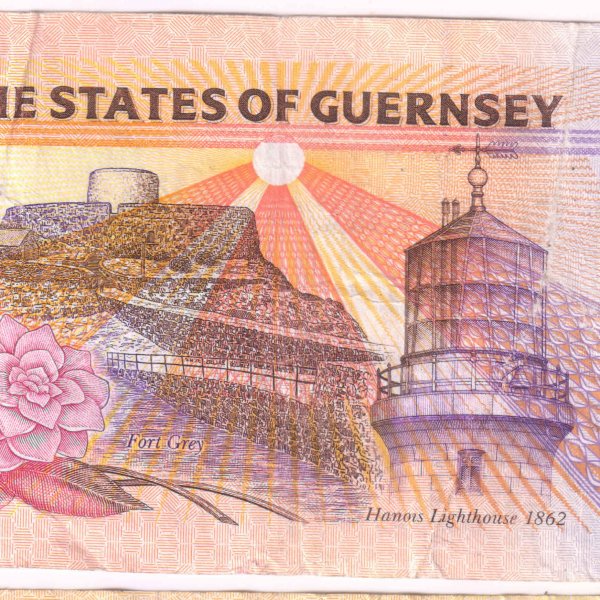 Guernsey - 5 pounds 2000 vf currency note - KB Coins & Currencies
