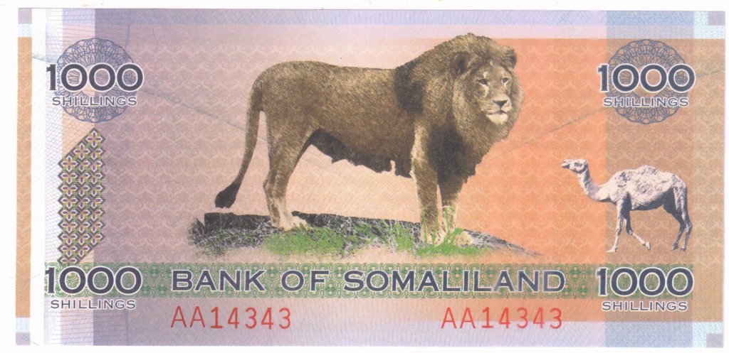 Somaliland 1000 shillings 2006 unc currency note - KB Coins & Currencies