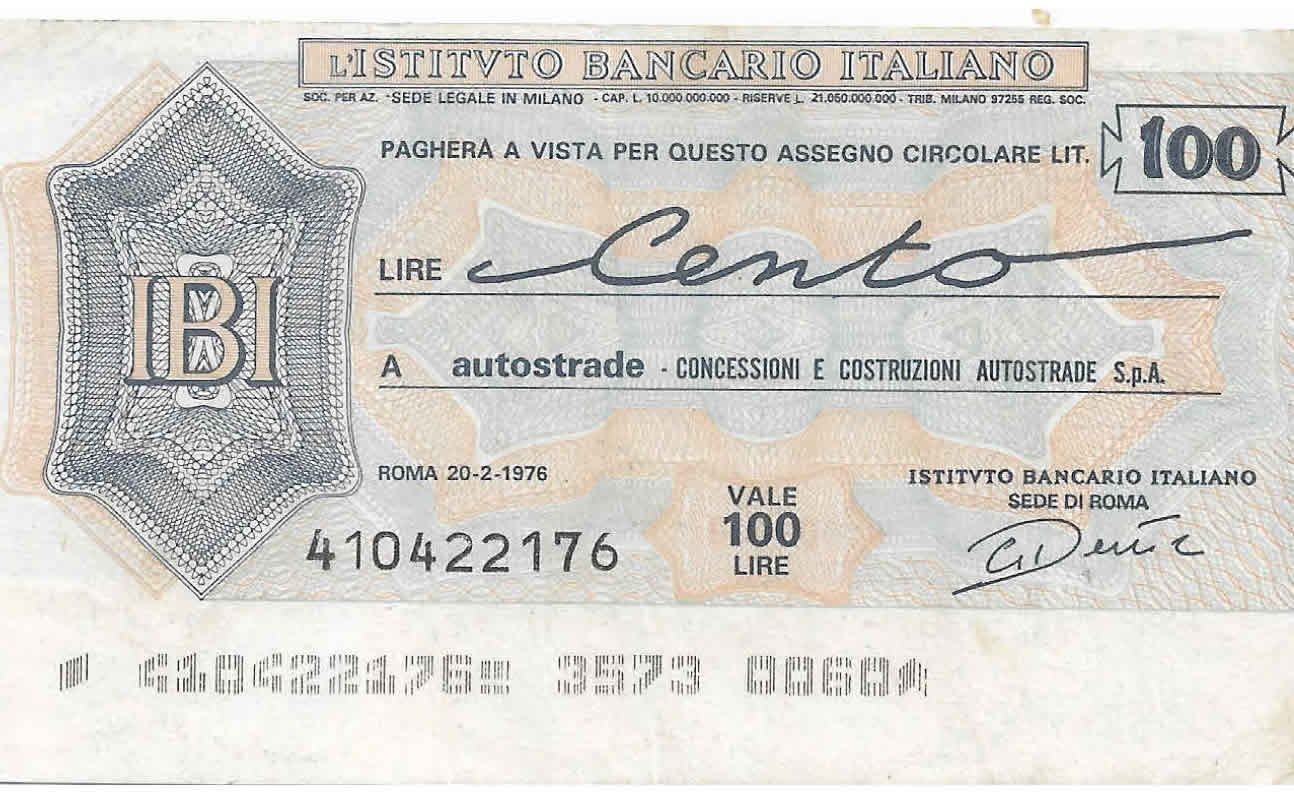 Italy / Listitvto province treasury 100 lire vf currency note - KB ...